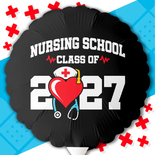 Nursing School Graduate 2027 Nurse Graduation Balloon | Zazzle