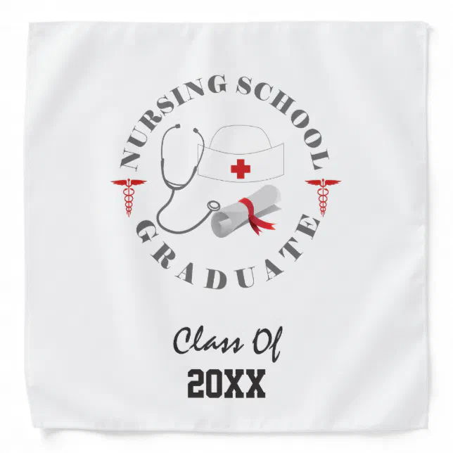 Nursing School Graduate Gear Bandana | Zazzle