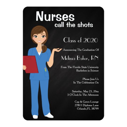 Nursing School Graduation Announcement | Zazzle.com