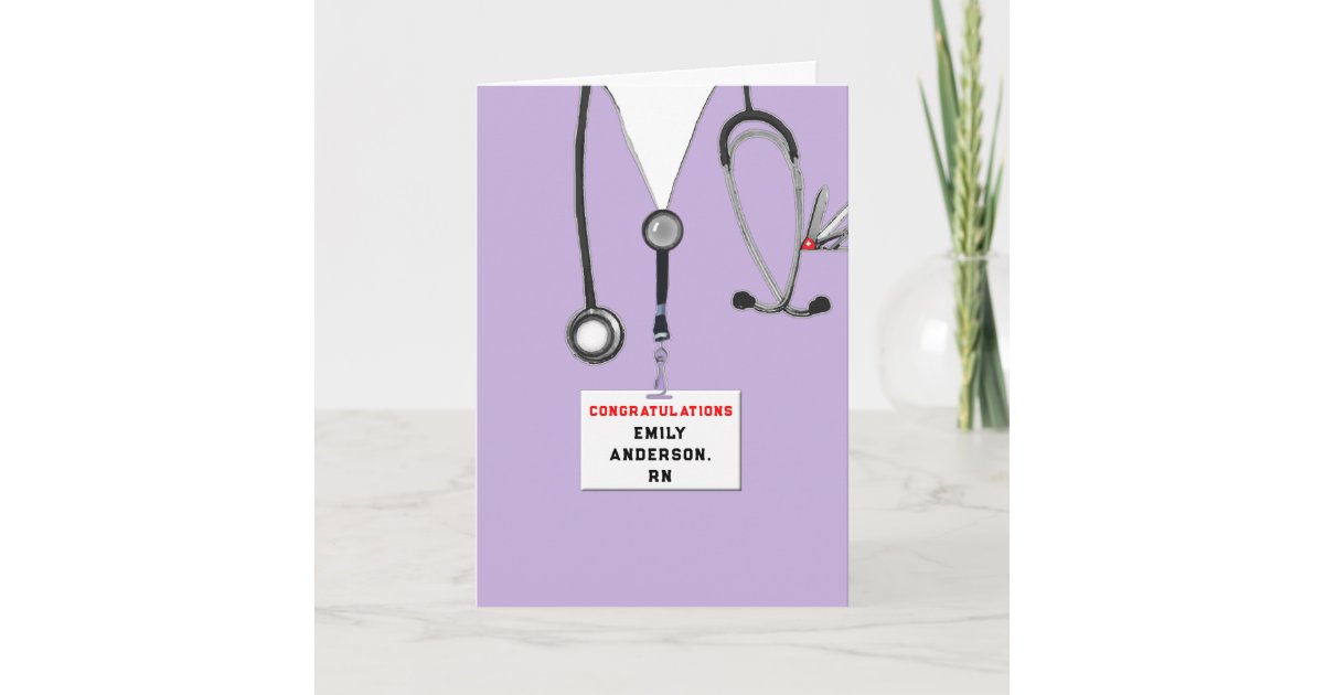 Nursing School Graduation Card | Zazzle