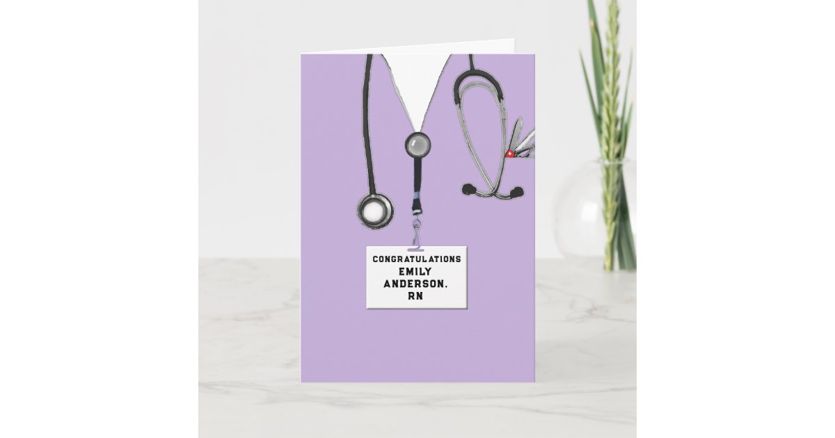 Nursing School Graduation Card | Zazzle