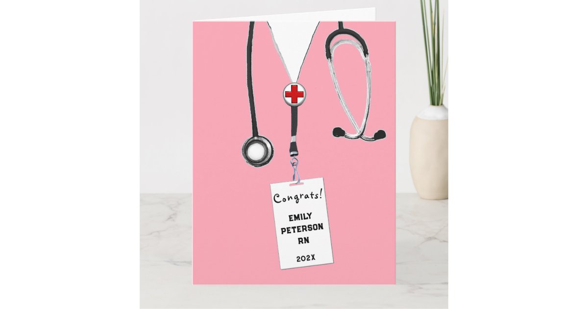 Nursing School Graduation Card | Zazzle