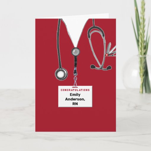 Nursing School Graduation Card | Zazzle