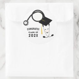 Nursing School Graduation Classic Round Sticker | Zazzle