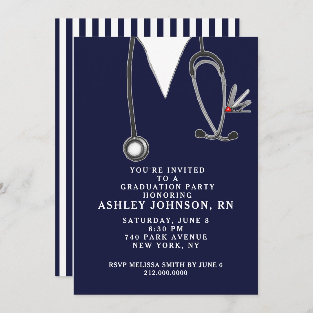 Nursing School Graduation Invitation | Zazzle