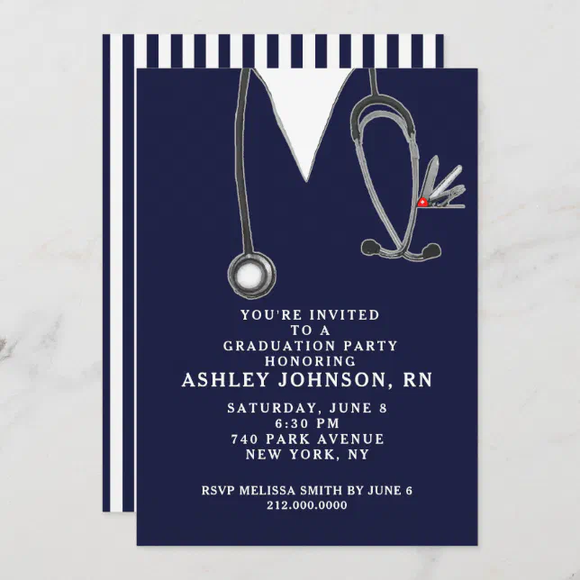 Nursing School Graduation Invitation | Zazzle