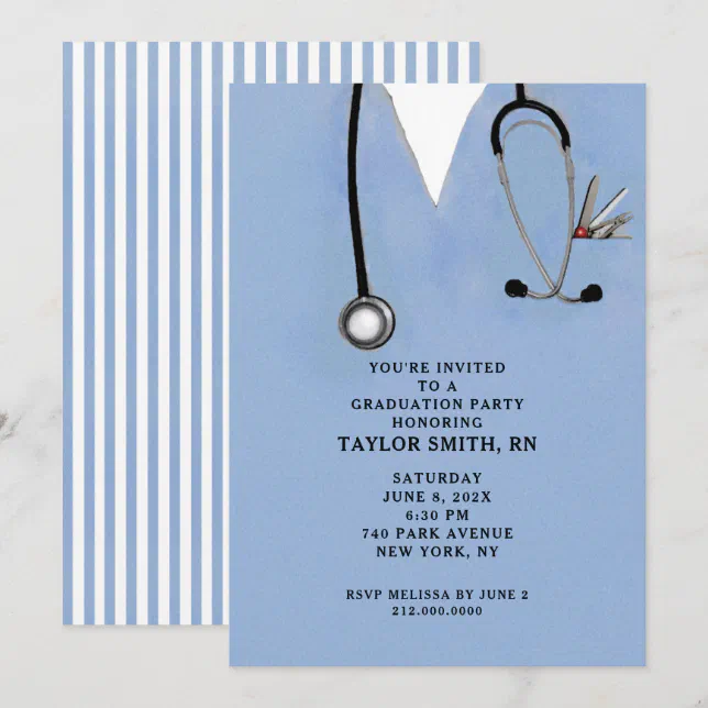 Nursing School Graduation Invitation | Zazzle