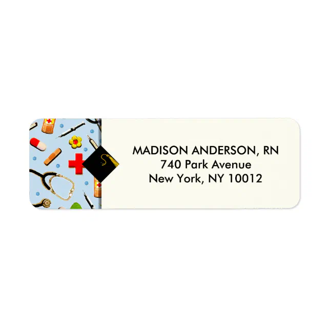 Nursing School Graduation Label | Zazzle