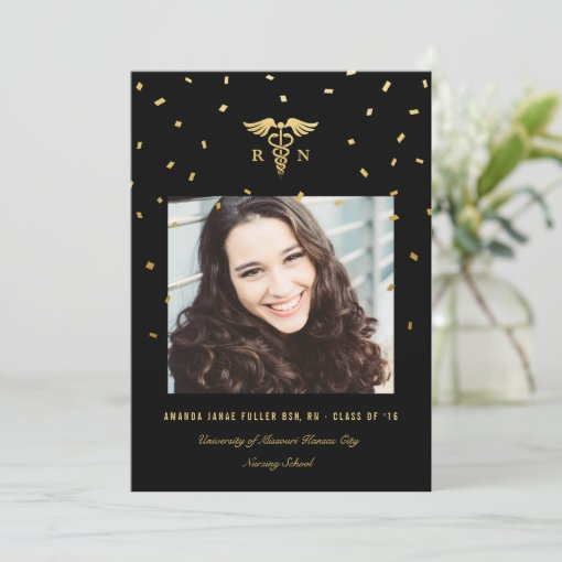 Nursing School Graduation Photo Announcements | Zazzle