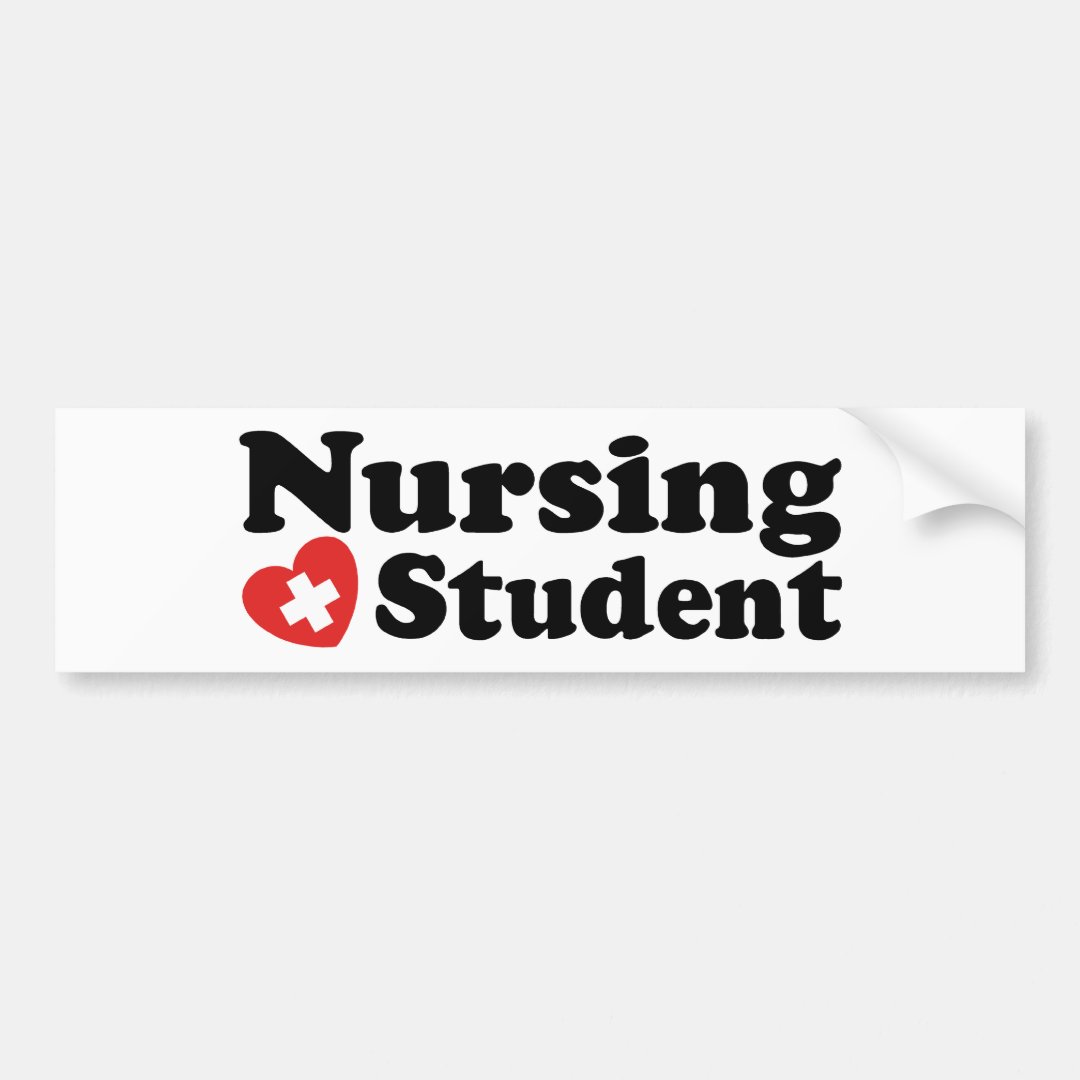 Nursing Student Bumper Sticker | Zazzle