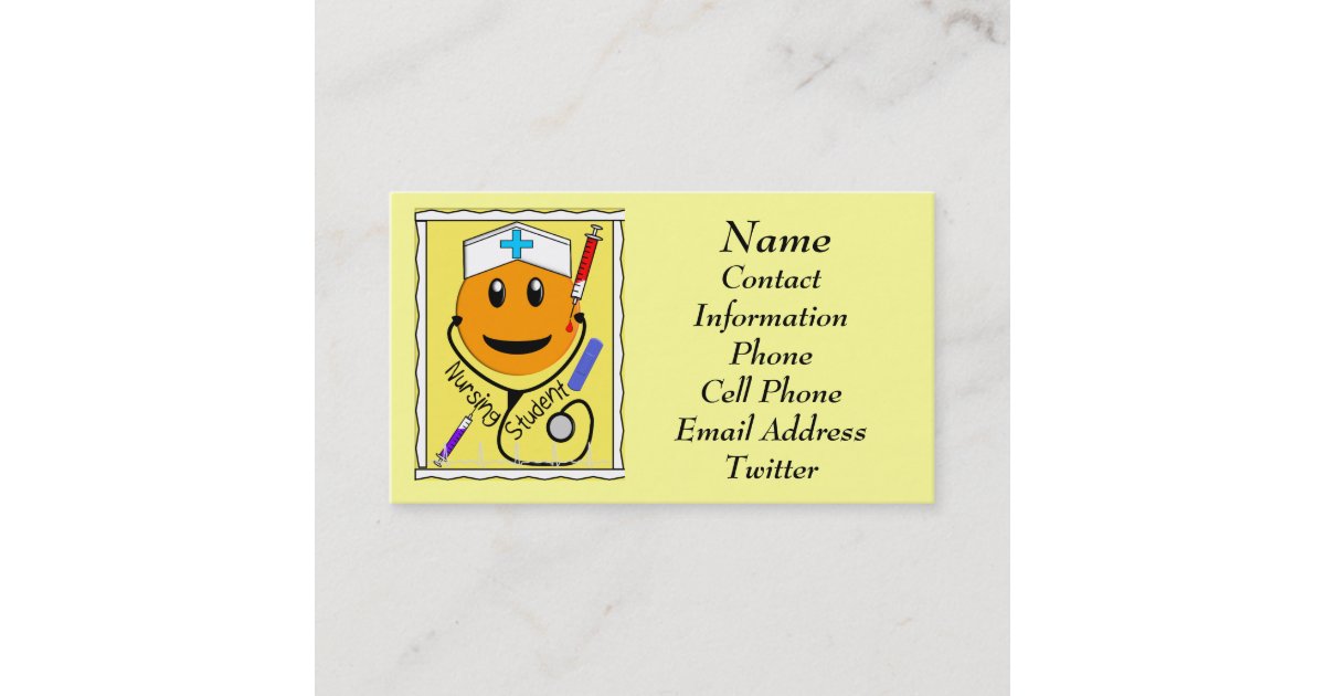 Nursing Student Business Cards | Zazzle