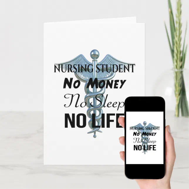 Nursing Student Funny Nurse Quote Card | Zazzle