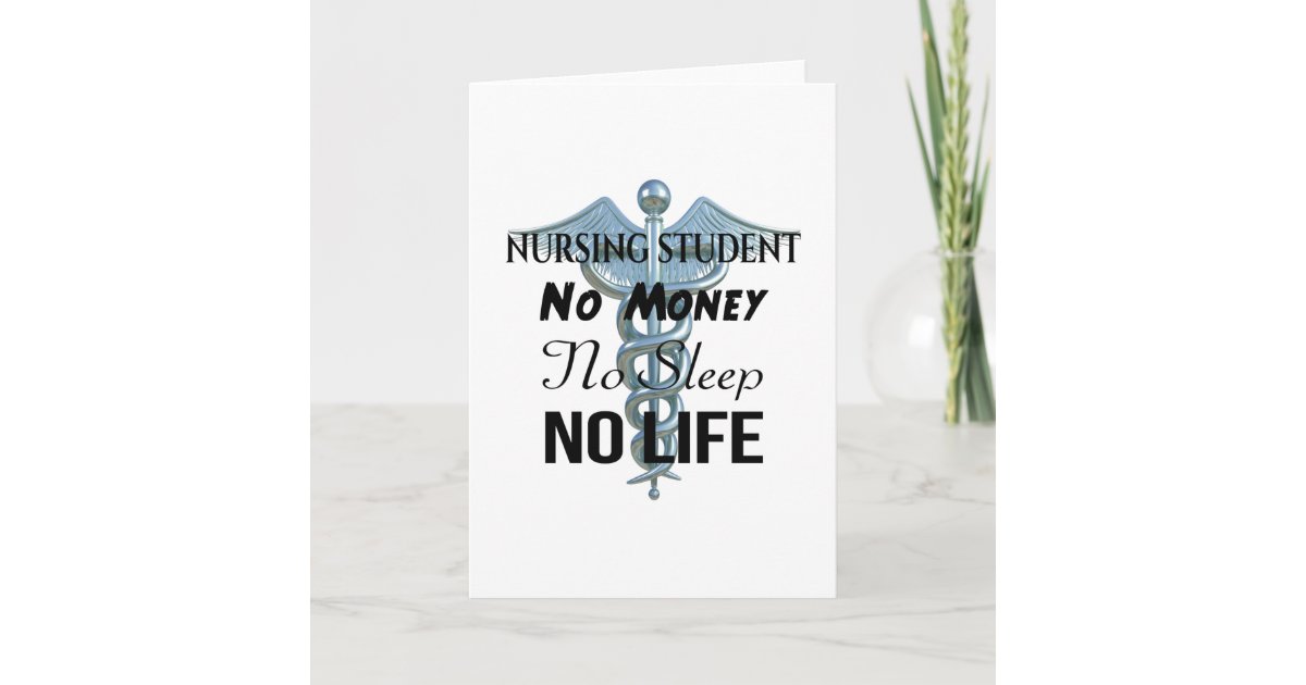 Nursing Student Funny Nurse Quote Card | Zazzle