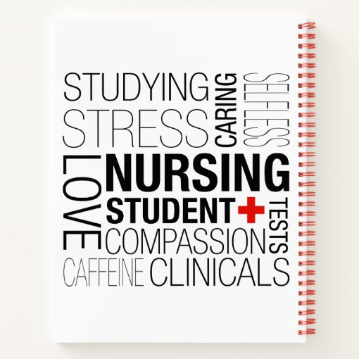 Nursing Student Text Notebook | Zazzle