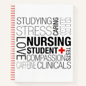 Nursing Student Text Notebook | Zazzle