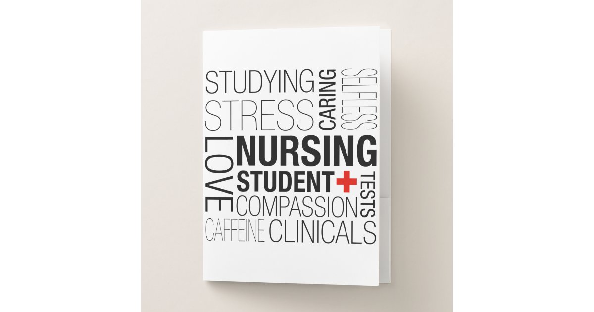Nursing Student Text Pocket Folder | Zazzle