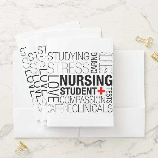 Nursing Student Text Pocket Folder | Zazzle