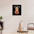 Nut Case Funny Peanut Puns Dark BG Poster | Zazzle