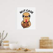 Nut Case Funny Peanut Puns Poster | Zazzle