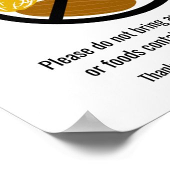 Nut Free School Personalized Sign With Logo | Zazzle