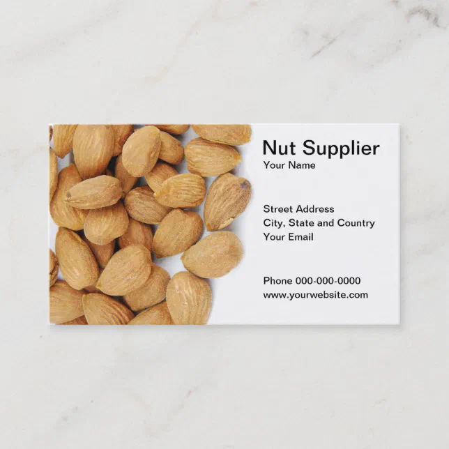 Nut Supplier Business Card | Zazzle