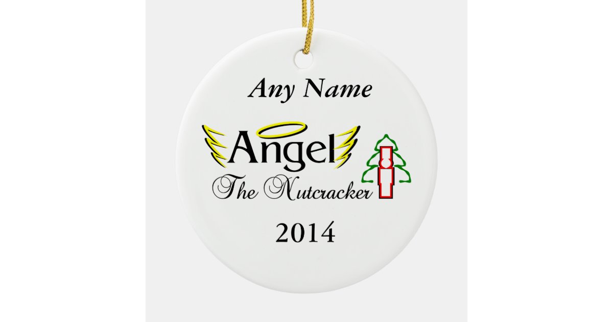 Nutcracker Angel Ceramic Ornament | Zazzle