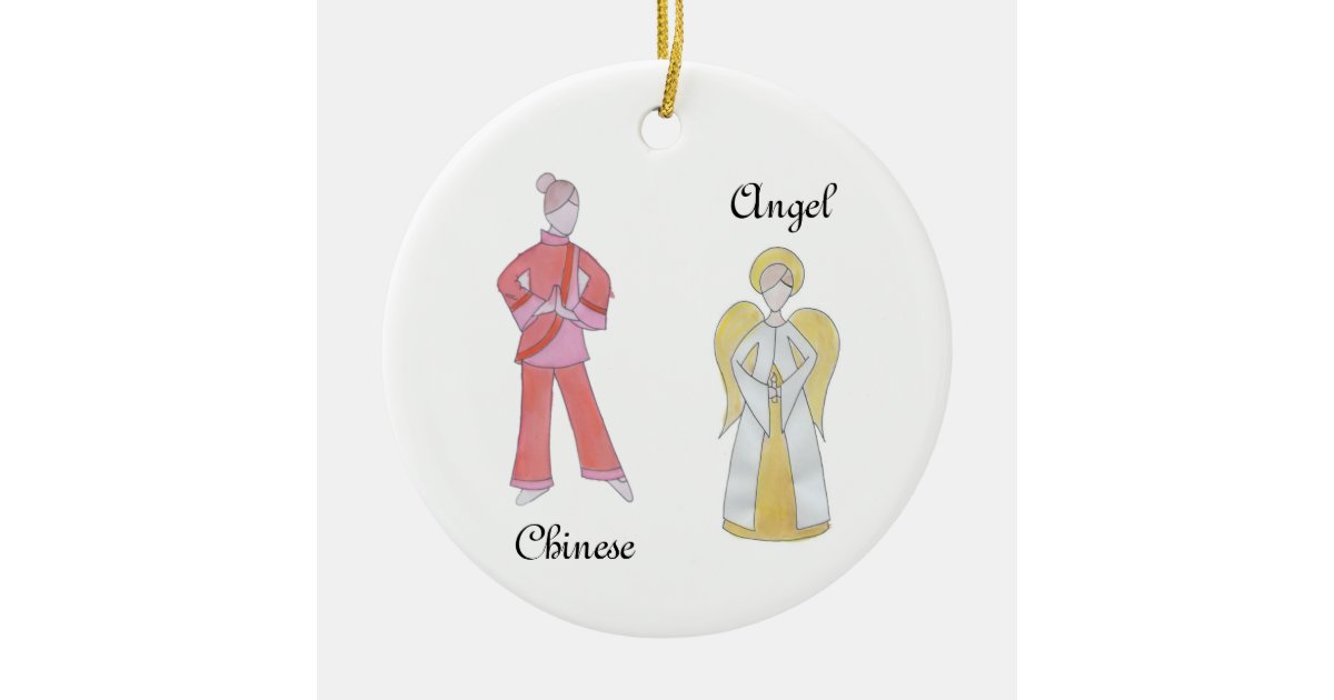 Nutcracker Angel/Chinese Keepsake Ornament | Zazzle