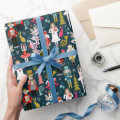 Nutcracker Ballet Characters - Navy Wrapping Paper | Zazzle