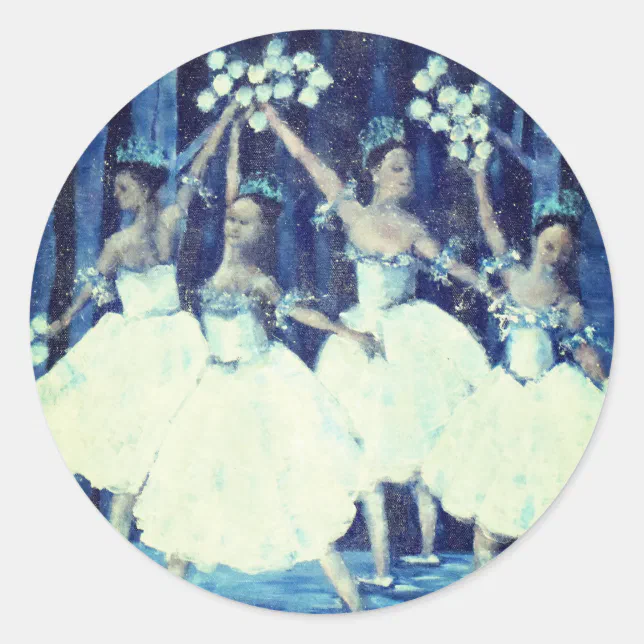 Nutcracker Ballet Classic Round Sticker | Zazzle