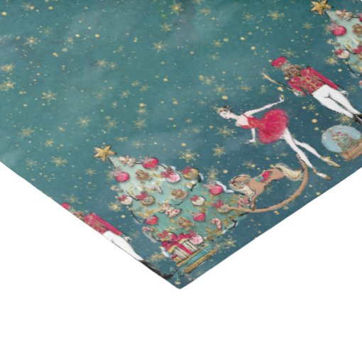 Nutcracker Ballet Dancer Green Christmas Tissue Paper | Zazzle