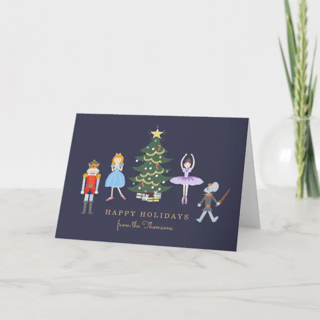 Nutcracker Ballet Holiday Card | Zazzle