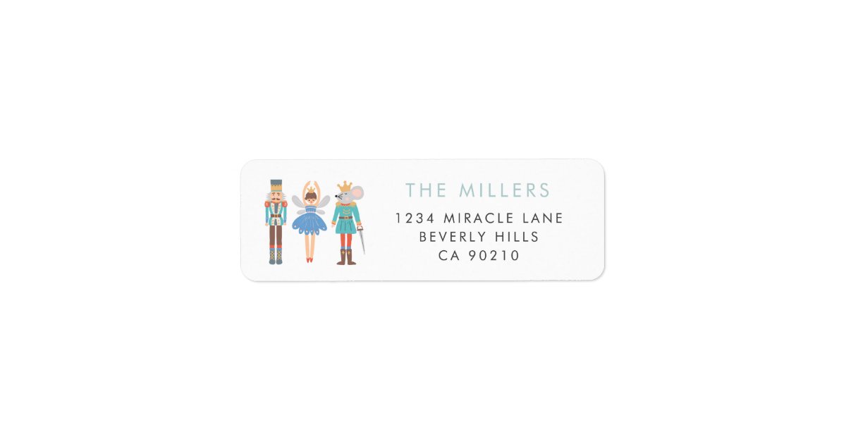 Nutcracker Ballet Minimal Modern Label | Zazzle