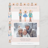 Nutcracker Ballet Minimal Modern Photo Christmas Holiday Card | Zazzle