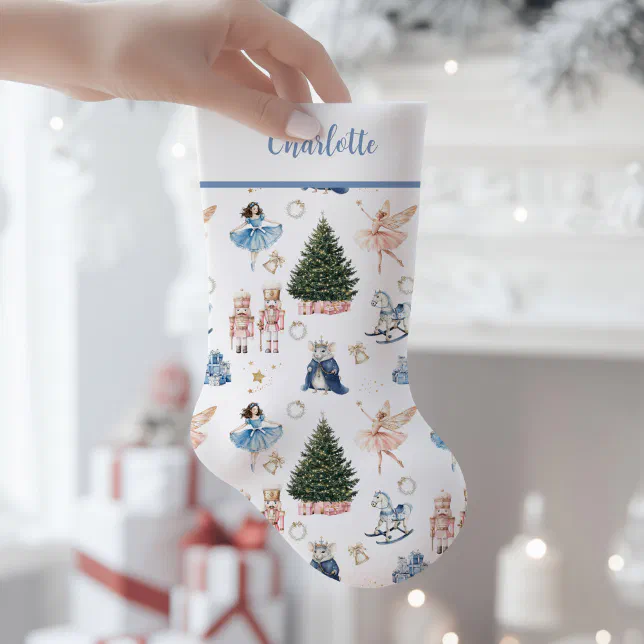 Nutcracker Ballet Nostalgic Small Christmas Stocking | Zazzle