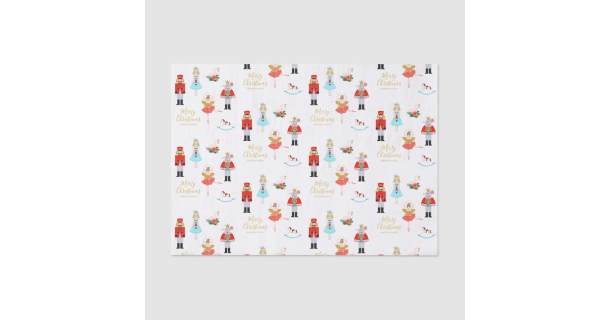 Nutcracker Ballet Personalized Christmas Tissue Paper | Zazzle