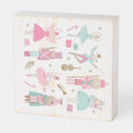 Nutcracker Ballet Pink Christmas Wood Box Sign | Zazzle