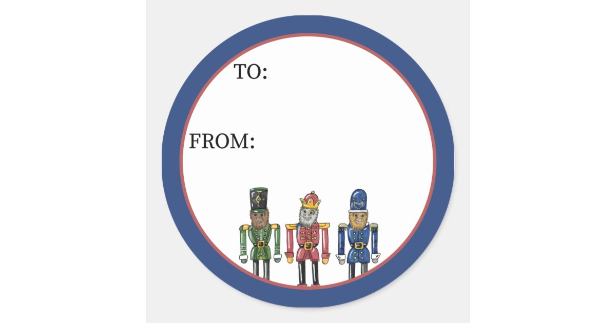 Nutcracker Bigfoot Classic Round Sticker | Zazzle