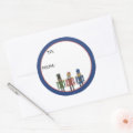 Nutcracker Bigfoot Classic Round Sticker | Zazzle