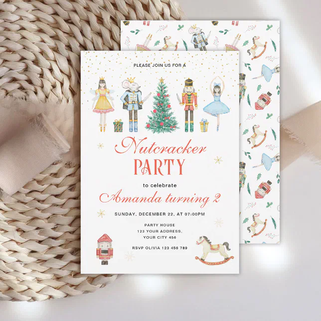 Nutcracker Birthday Party Invitation | Zazzle