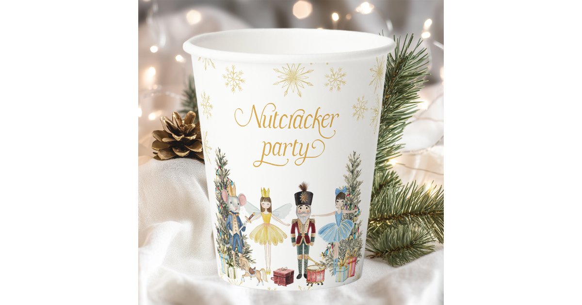 Nutcracker Birthday Party Paper Cups | Zazzle