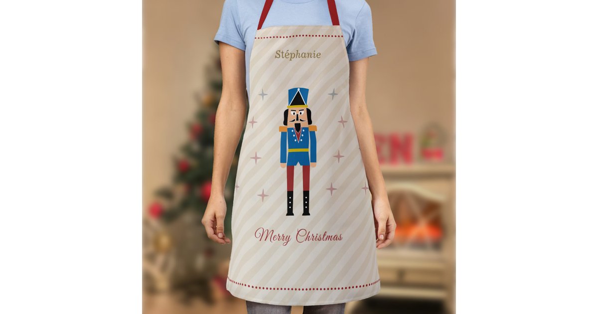 Nutcracker Christmas Apron | Zazzle