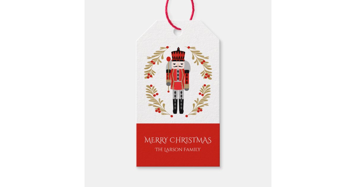Nutcracker Christmas Gift Tags | Zazzle