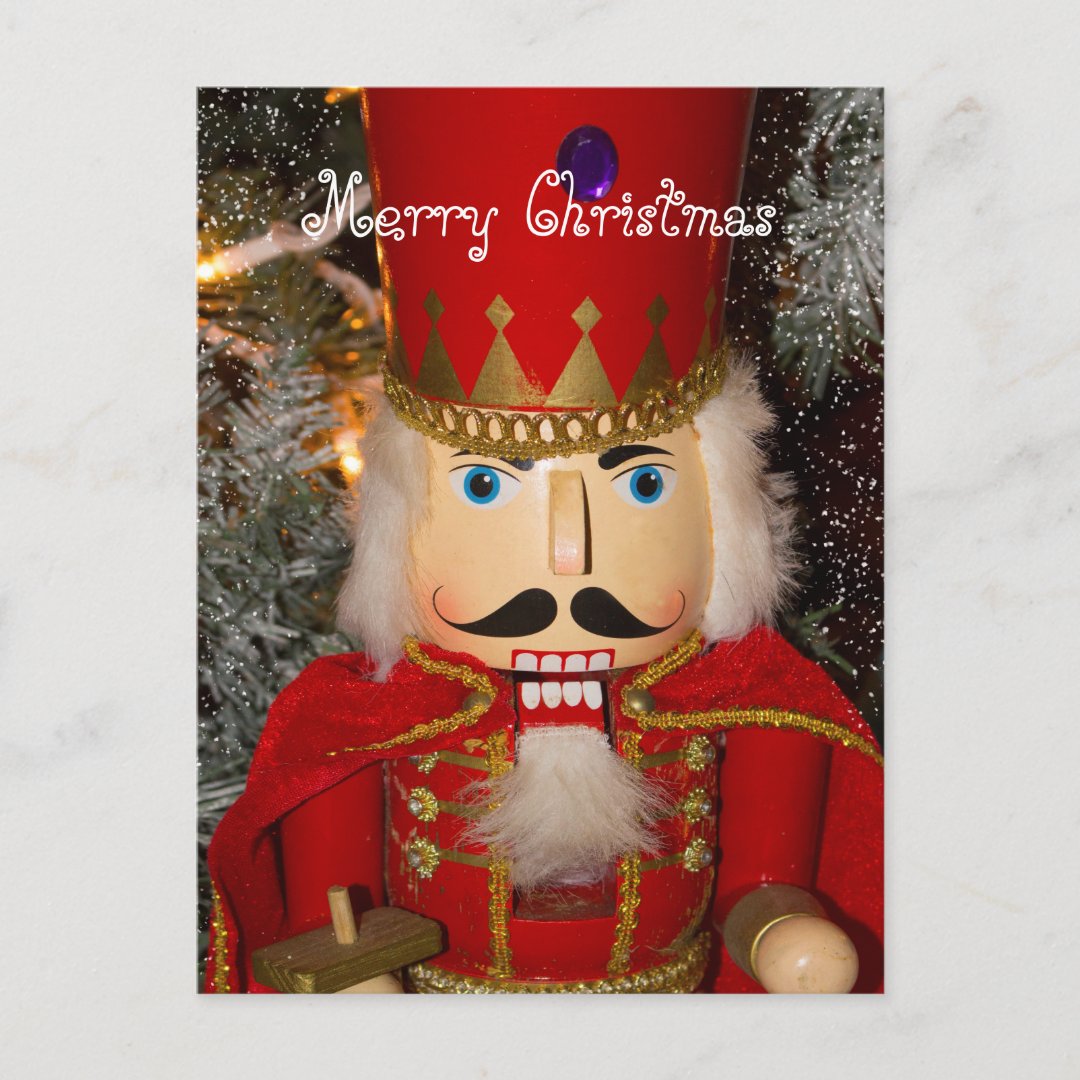 Nutcracker Christmas Holiday Card | Zazzle