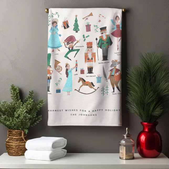 Nutcracker | Christmas Holiday | Kitchen Towel | Zazzle