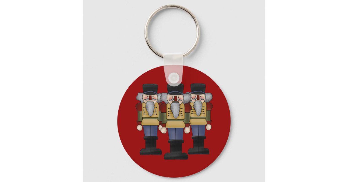 Nutcracker Christmas Keychain | Zazzle