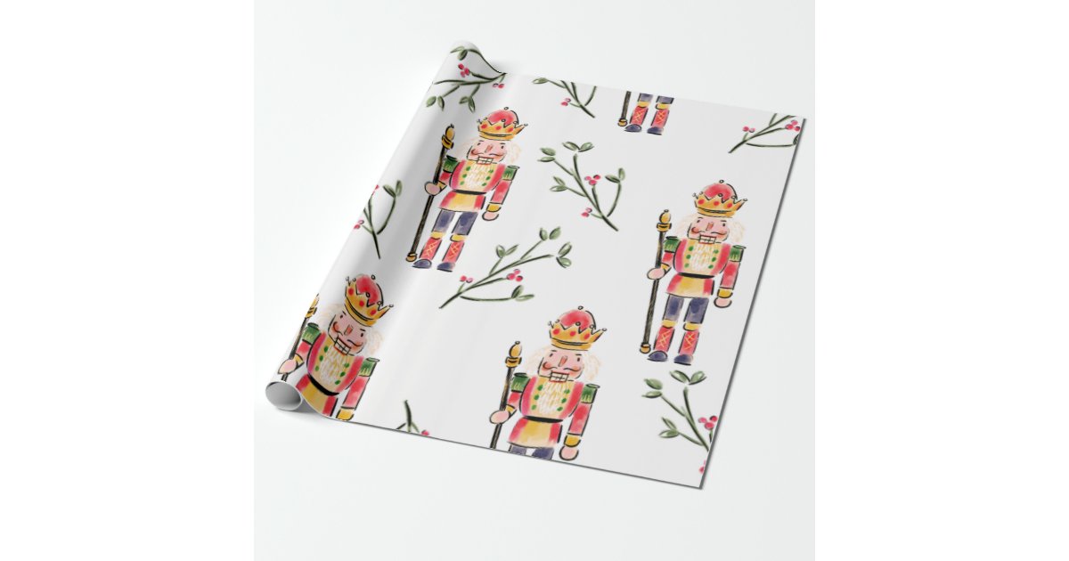 Nutcracker Christmas Wrapping Paper | Zazzle