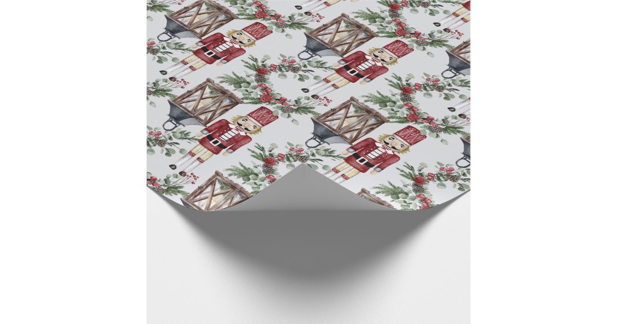 Nutcracker Christmas Wrapping Paper for Kids | Zazzle