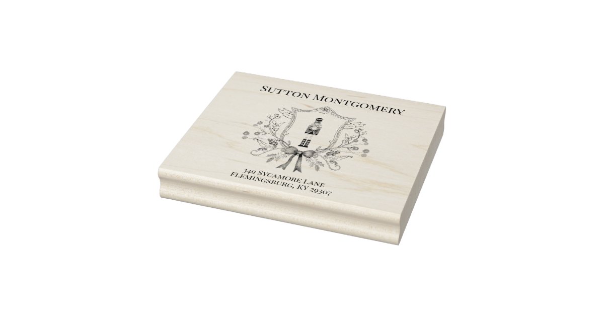 Nutcracker Classic Chrismas Crest Rubber Stamp | Zazzle