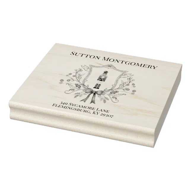 Nutcracker Classic Chrismas Crest Rubber Stamp | Zazzle