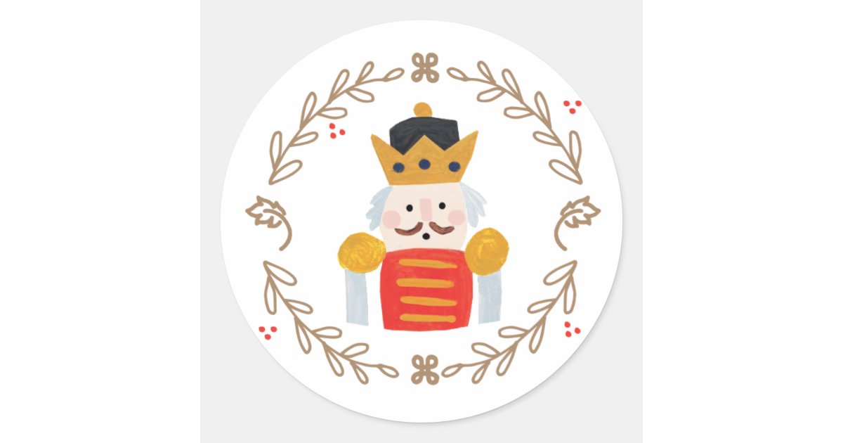 Nutcracker Classic Round Sticker | Zazzle